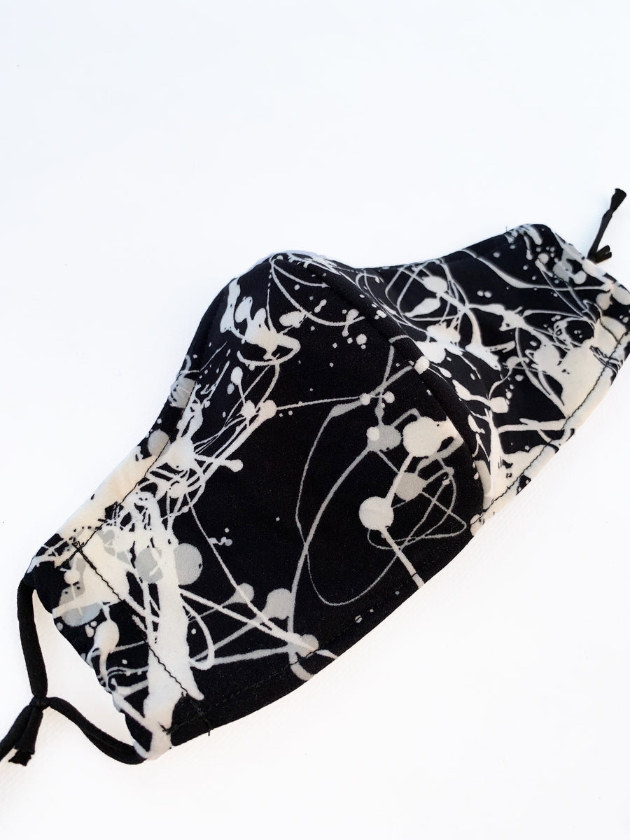 Black Splatter Face Mask – The Purple Puddle