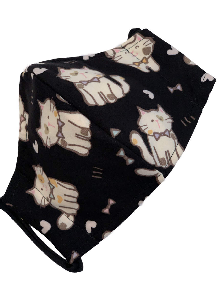 Cartoon Cat Face Mask – The Purple Puddle