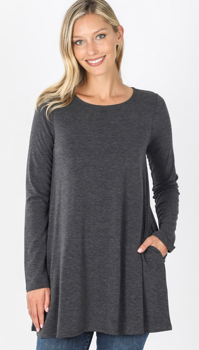 Long Sleeve Top (WITH POCKETS) – The Purple Puddle